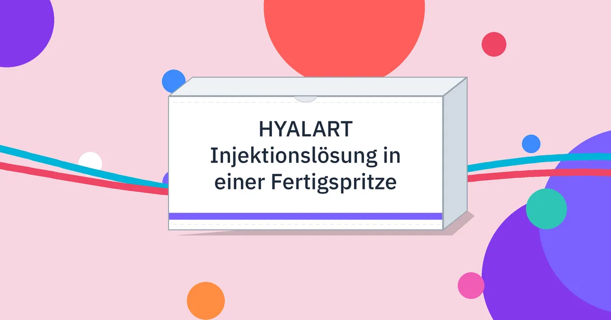 Symbolbild: Packung mit der Aufschrift HYALART Injektionslösung in einer Fertigspritze (PZN 09065780) – Verfügbarkeit und Bezug in Apotheken in Frankfurt am Main