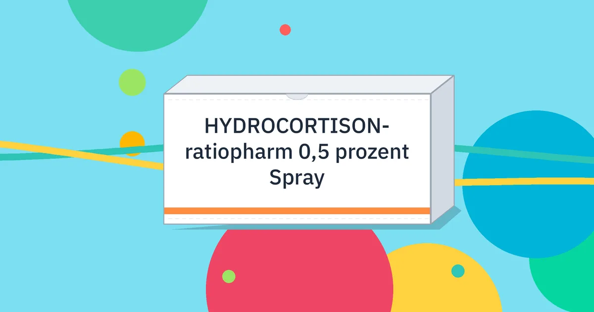 Symbolbild: Packung mit der Aufschrift HYDROCORTISON-ratiopharm 0,5 prozent Spray (PZN 05024376) – Verfügbarkeit und Bezug in Apotheken in Frankfurt am Main