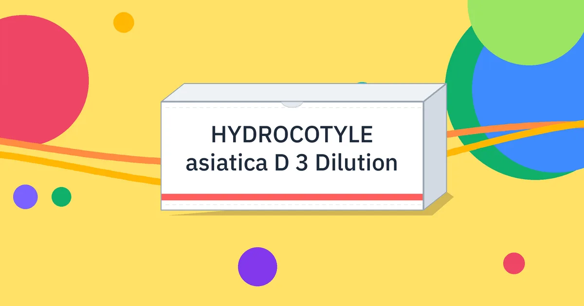 Symbolbild: Packung mit der Aufschrift HYDROCOTYLE asiatica D 3 Dilution (PZN 02615071) – Verfügbarkeit und Bezug in Apotheken in Frankfurt am Main