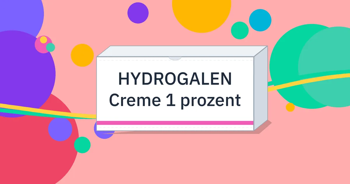 Symbolbild: Packung mit der Aufschrift HYDROGALEN Creme 1 prozent (PZN 08604447) – Verfügbarkeit und Bezug in Apotheken in Frankfurt am Main