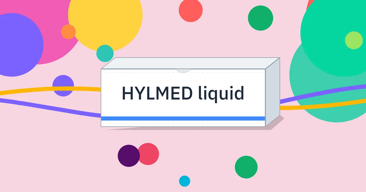 Symbolbild: Packung mit der Aufschrift HYLMED liquid (PZN 12145910) – Verfügbarkeit und Bezug in Apotheken in Frankfurt am Main