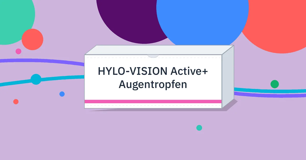 Symbolbild: Packung mit der Aufschrift HYLO-VISION Active+ Augentropfen (PZN 19979877) – Verfügbarkeit und Bezug in Apotheken in Frankfurt am Main