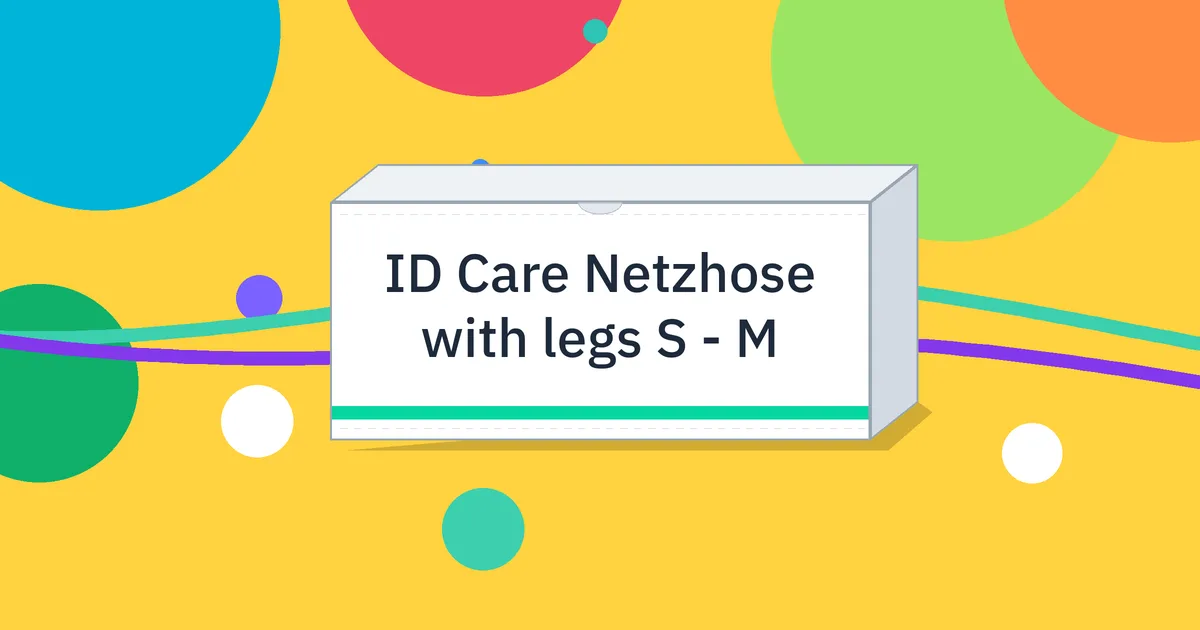 Symbolbild: Packung mit der Aufschrift ID Care Netzhose with legs S - M (PZN 18248114) – Verfügbarkeit und Bezug in Apotheken in Frankfurt am Main