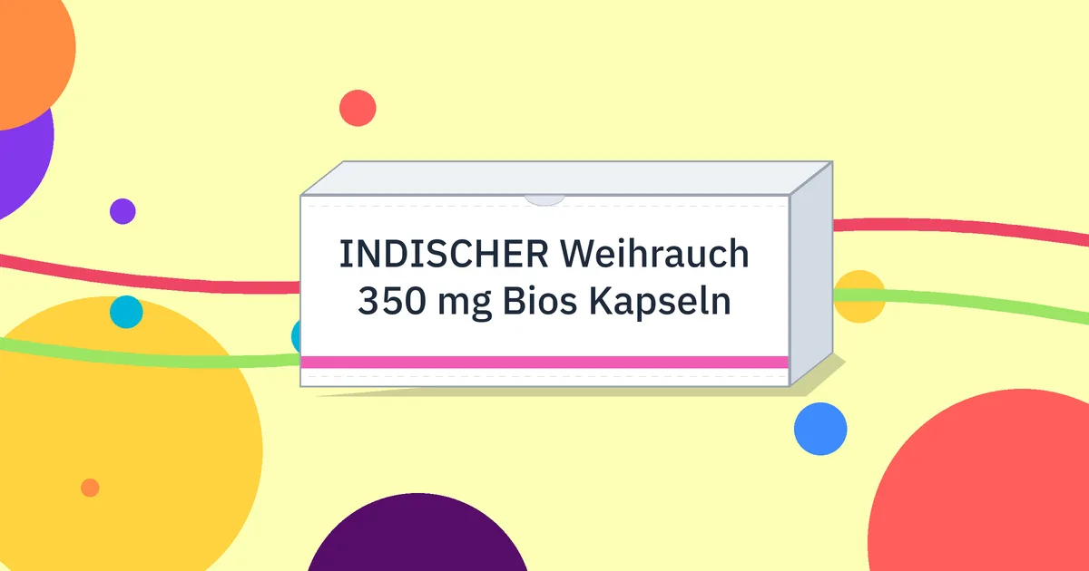Symbolbild: Packung mit der Aufschrift INDISCHER Weihrauch 350 mg Bios Kapseln (PZN 00963649) – Verfügbarkeit und Bezug in Apotheken in Frankfurt am Main