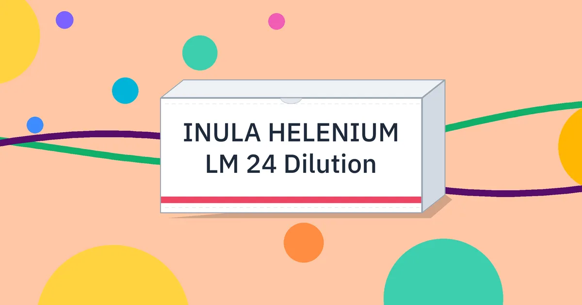 Symbolbild: Packung mit der Aufschrift INULA HELENIUM LM 24 Dilution (PZN 13560628) – Verfügbarkeit und Bezug in Apotheken in Frankfurt am Main