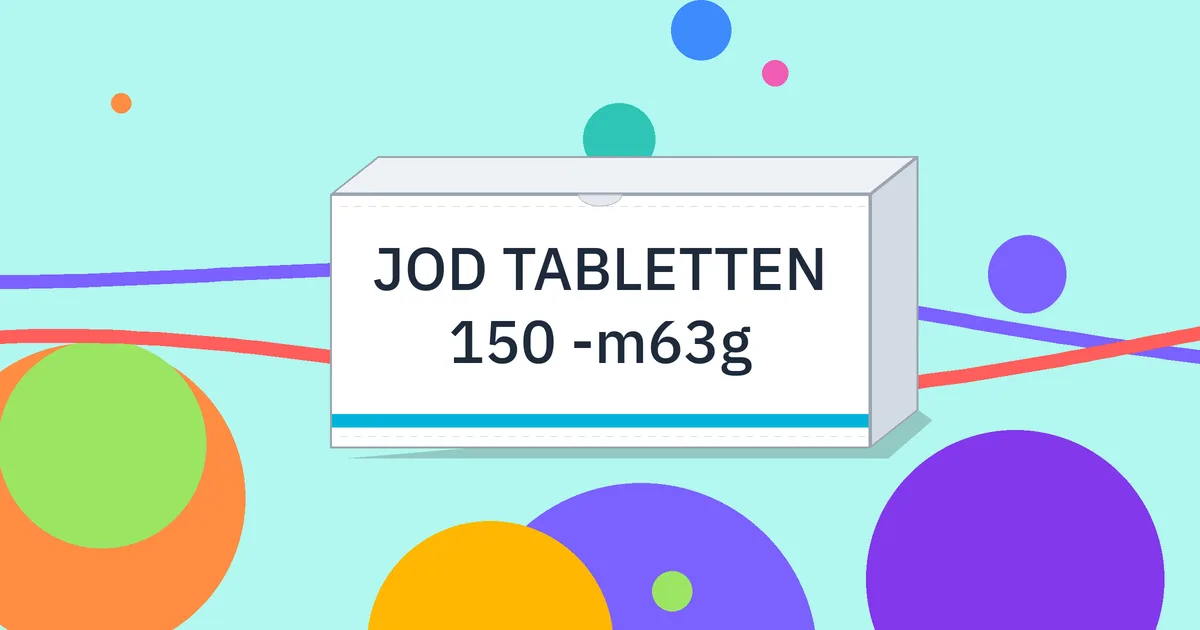 Symbolbild: Packung mit der Aufschrift JOD TABLETTEN 150 -m63g (PZN 02822367) – Verfügbarkeit und Bezug in Apotheken in Frankfurt am Main