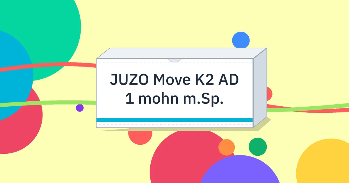 Symbolbild: Packung mit der Aufschrift JUZO Move K2 AD 1 mohn m.Sp. (PZN 18538898) – Verfügbarkeit und Bezug in Apotheken in Frankfurt am Main
