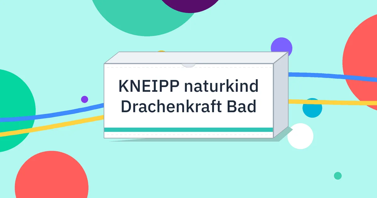 Symbolbild: Packung mit der Aufschrift KNEIPP naturkind Drachenkraft Bad (PZN 08795051) – Verfügbarkeit und Bezug in Apotheken in Frankfurt am Main