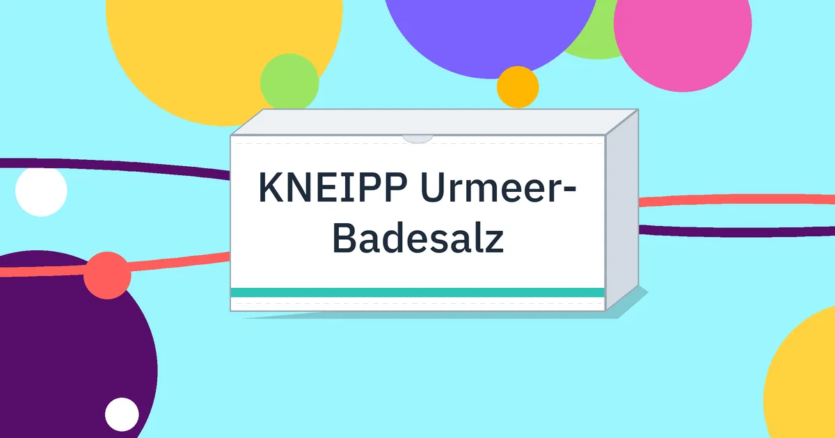 Symbolbild: Packung mit der Aufschrift KNEIPP Urmeer-Badesalz (PZN 06089426) – Verfügbarkeit und Bezug in Apotheken in Frankfurt am Main