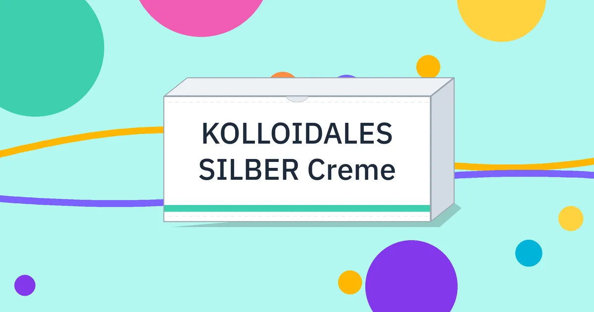 Symbolbild: Packung mit der Aufschrift KOLLOIDALES SILBER Creme (PZN 16364112) – Verfügbarkeit und Bezug in Apotheken in Frankfurt am Main
