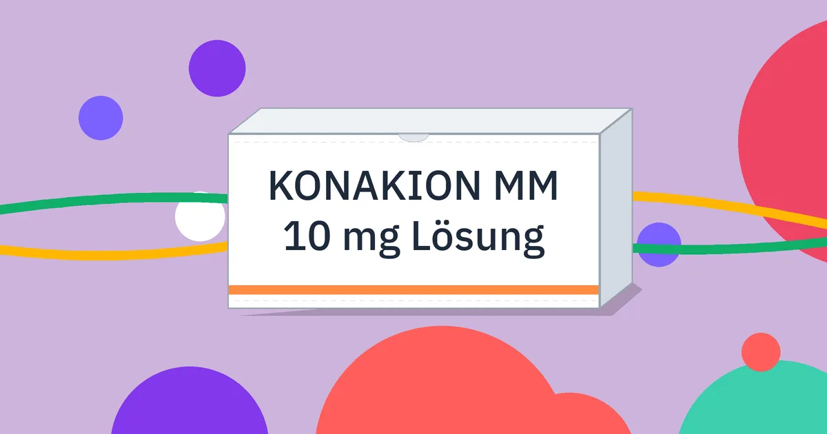 Symbolbild: Packung mit der Aufschrift KONAKION MM 10 mg Lösung (PZN 04273031) – Verfügbarkeit und Bezug in Apotheken in Frankfurt am Main
