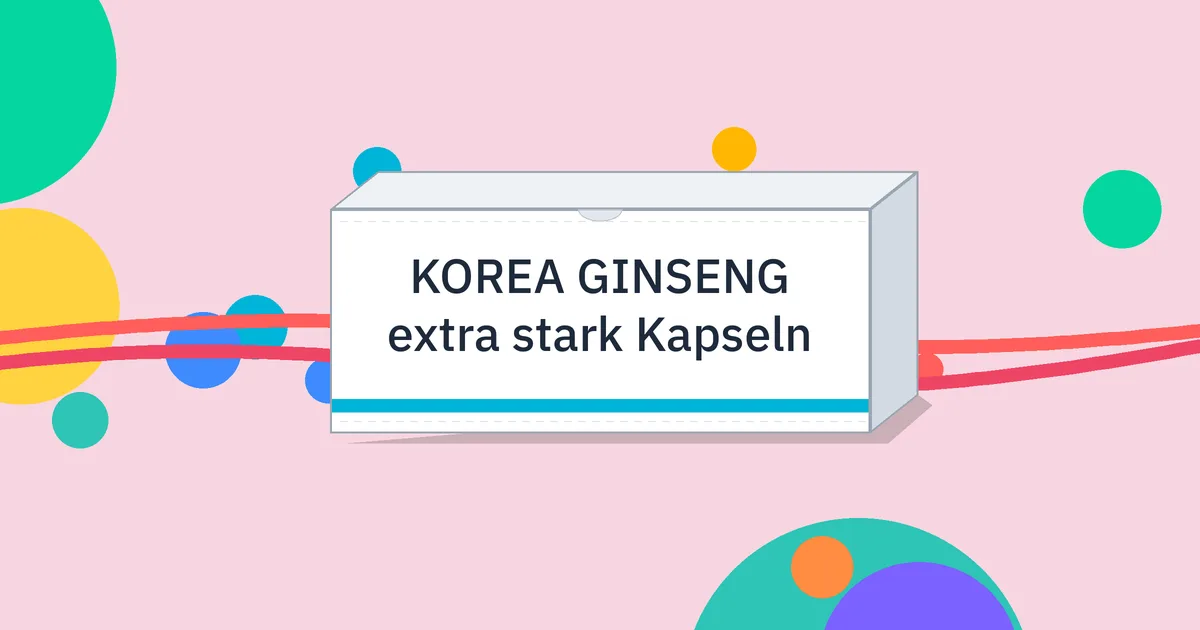Symbolbild: Packung mit der Aufschrift KOREA GINSENG extra stark Kapseln (PZN 07653515) – Verfügbarkeit und Bezug in Apotheken in Frankfurt am Main