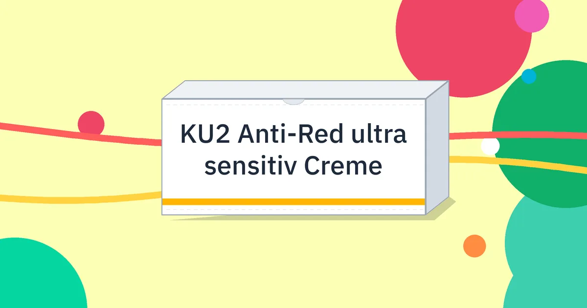 Symbolbild: Packung mit der Aufschrift KU2 Anti-Red ultra sensitiv Creme (PZN 19975922) – Verfügbarkeit und Bezug in Apotheken in Frankfurt am Main