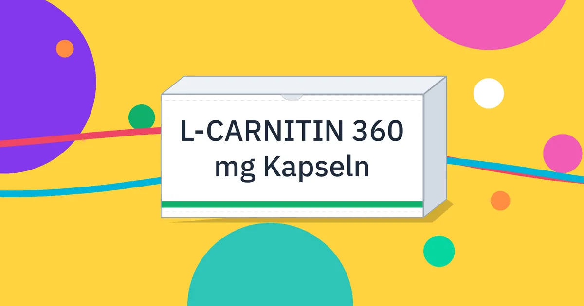 Symbolbild: Packung mit der Aufschrift L-CARNITIN 360 mg Kapseln (PZN 02230721) – Verfügbarkeit und Bezug in Apotheken in Frankfurt am Main