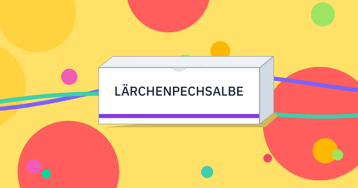 Symbolbild: Packung mit der Aufschrift LÄRCHENPECHSALBE (PZN 03441561) – Verfügbarkeit und Bezug in Apotheken in Frankfurt am Main