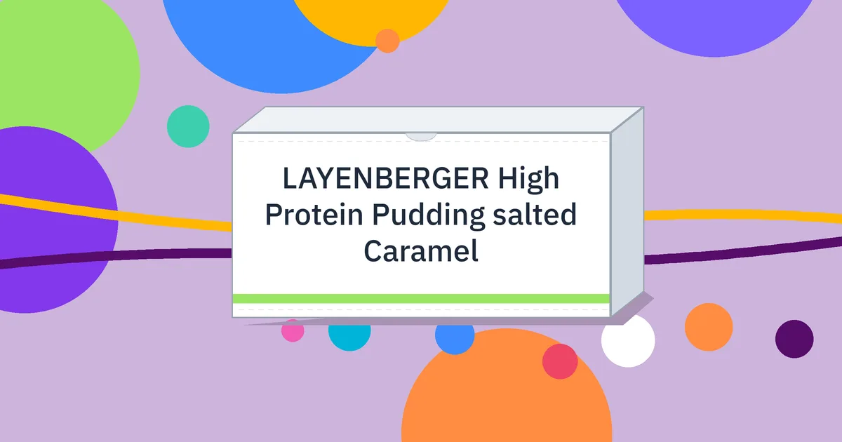 Symbolbild: Packung mit der Aufschrift LAYENBERGER High Protein Pudding salted Caramel (PZN 19278034) – Verfügbarkeit und Bezug in Apotheken in Frankfurt am Main