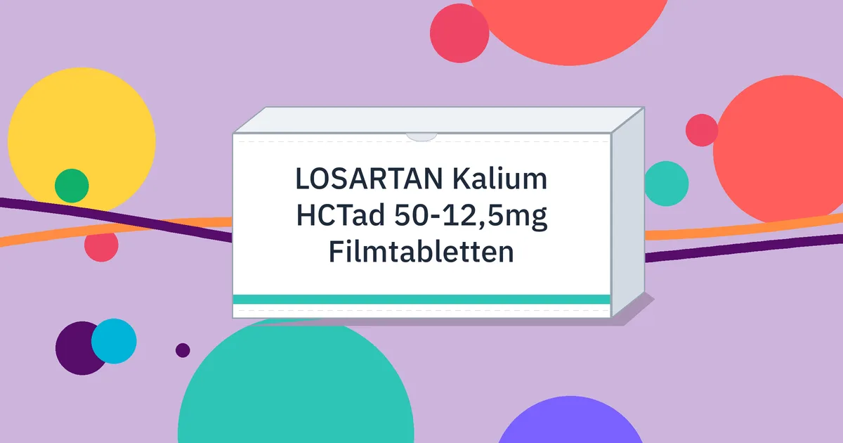 Symbolbild: Packung mit der Aufschrift LOSARTAN Kalium HCTad 50-12,5mg Filmtabletten (PZN 05522772) – Verfügbarkeit und Bezug in Apotheken in Frankfurt am Main