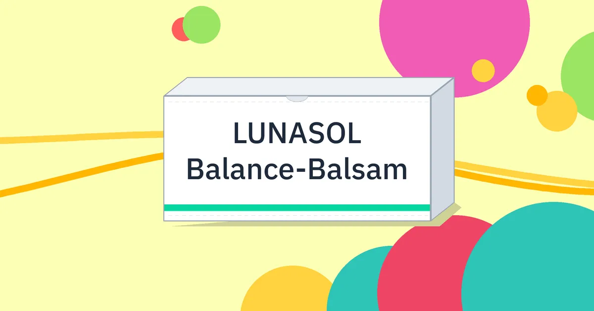 Symbolbild: Packung mit der Aufschrift LUNASOL Balance-Balsam (PZN 19755474) – Verfügbarkeit und Bezug in Apotheken in Frankfurt am Main