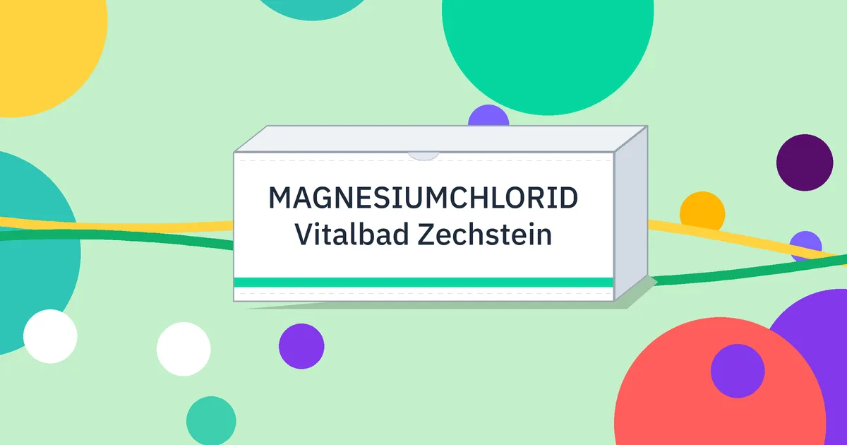 Symbolbild: Packung mit der Aufschrift MAGNESIUMCHLORID Vitalbad Zechstein (PZN 11615851) – Verfügbarkeit und Bezug in Apotheken in Frankfurt am Main