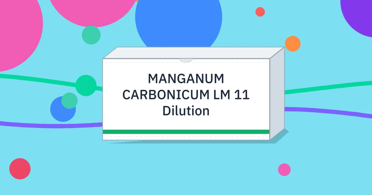 Symbolbild: Packung mit der Aufschrift MANGANUM CARBONICUM LM 11 Dilution (PZN 12942813) – Verfügbarkeit und Bezug in Apotheken in Frankfurt am Main
