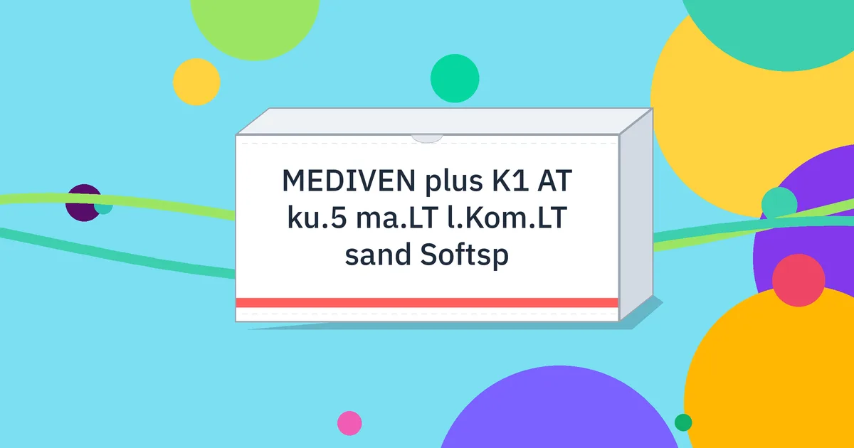 Symbolbild: Packung mit der Aufschrift MEDIVEN plus K1 AT ku.5 ma.LT l.Kom.LT sand Softsp (PZN 18943920) – Verfügbarkeit und Bezug in Apotheken in Frankfurt am Main