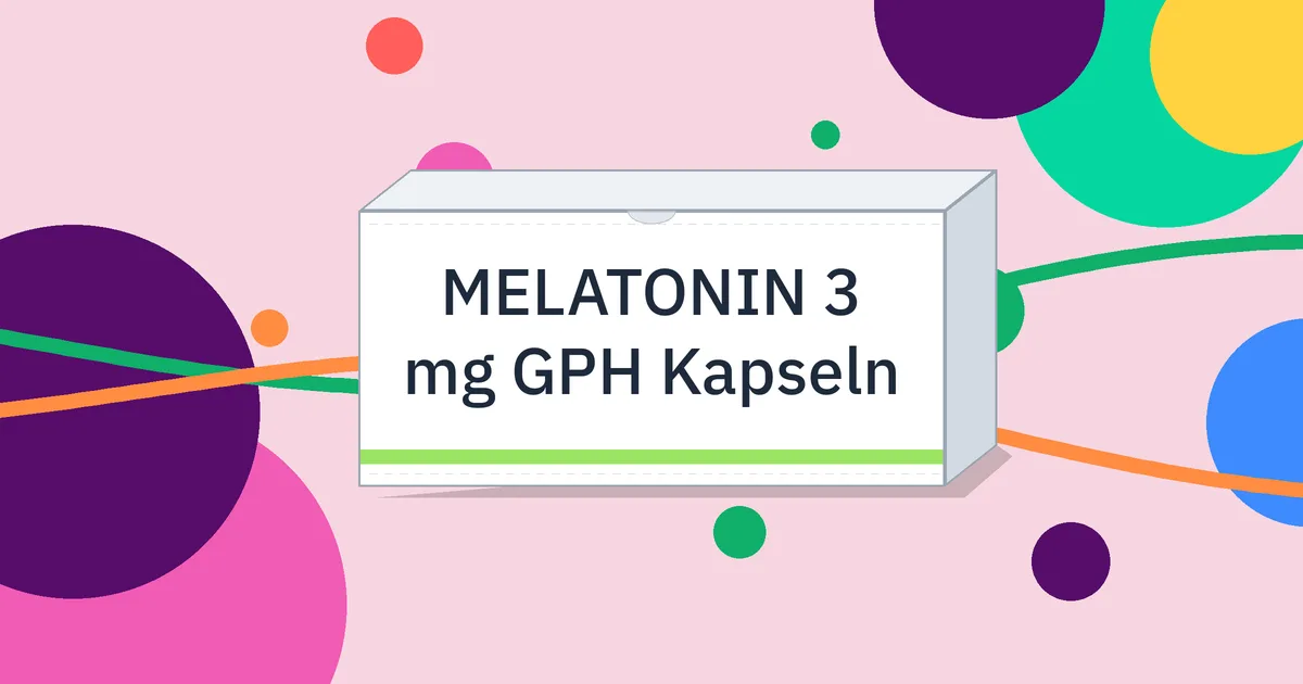 Symbolbild: Packung mit der Aufschrift MELATONIN 3 mg GPH Kapseln (PZN 11239164) – Verfügbarkeit und Bezug in Apotheken in Frankfurt am Main