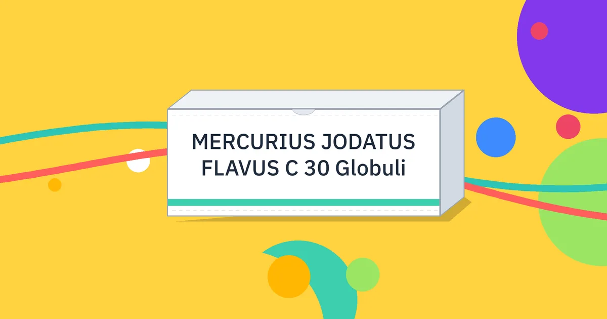 Symbolbild: Packung mit der Aufschrift MERCURIUS JODATUS FLAVUS C 30 Globuli (PZN 04227195) – Verfügbarkeit und Bezug in Apotheken in Frankfurt am Main