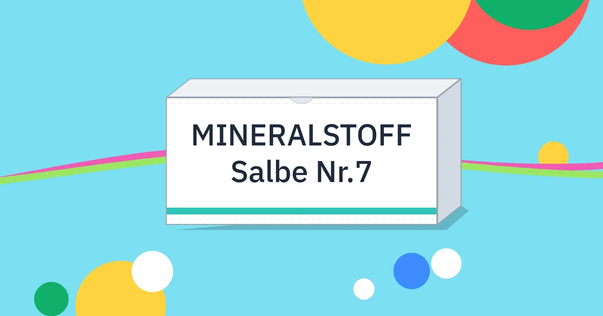 Symbolbild: Packung mit der Aufschrift MINERALSTOFF Salbe Nr.7 (PZN 02734309) – Verfügbarkeit und Bezug in Apotheken in Frankfurt am Main