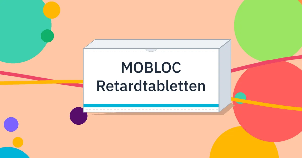 Symbolbild: Packung mit der Aufschrift MOBLOC Retardtabletten (PZN 07669999) – Verfügbarkeit und Bezug in Apotheken in Frankfurt am Main
