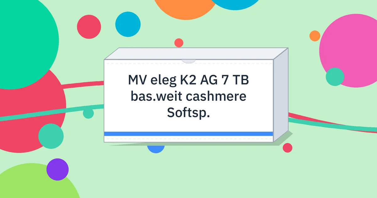 Symbolbild: Packung mit der Aufschrift MV eleg K2 AG 7 TB bas.weit cashmere Softsp. (PZN 14680777) – Verfügbarkeit und Bezug in Apotheken in Frankfurt am Main
