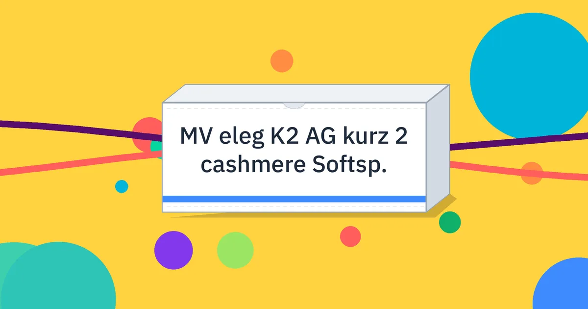 Symbolbild: Packung mit der Aufschrift MV eleg K2 AG kurz 2 cashmere Softsp. (PZN 15284316) – Verfügbarkeit und Bezug in Apotheken in Frankfurt am Main