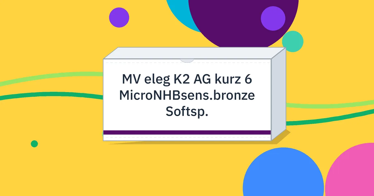 Symbolbild: Packung mit der Aufschrift MV eleg K2 AG kurz 6 MicroNHBsens.bronze Softsp. (PZN 15710144) – Verfügbarkeit und Bezug in Apotheken in Frankfurt am Main