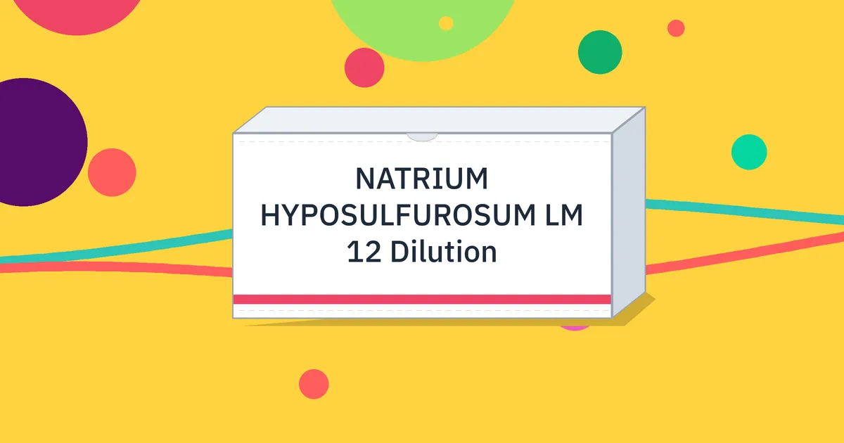 Symbolbild: Packung mit der Aufschrift NATRIUM HYPOSULFUROSUM LM 12 Dilution (PZN 12963896) – Verfügbarkeit und Bezug in Apotheken in Frankfurt am Main