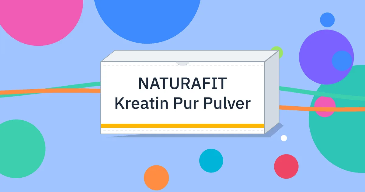 Symbolbild: Packung mit der Aufschrift NATURAFIT Kreatin Pur Pulver (PZN 20363779) – Verfügbarkeit und Bezug in Apotheken in Frankfurt am Main