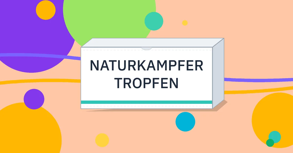 Symbolbild: Packung mit der Aufschrift NATURKAMPFER TROPFEN (PZN 14282261) – Verfügbarkeit und Bezug in Apotheken in Frankfurt am Main