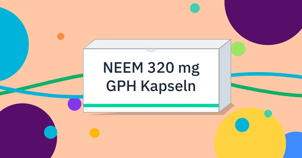 Symbolbild: Packung mit der Aufschrift NEEM 320 mg GPH Kapseln (PZN 10098075) – Verfügbarkeit und Bezug in Apotheken in Frankfurt am Main