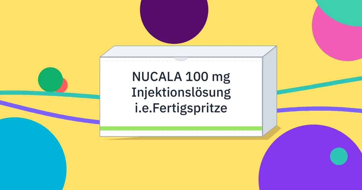 Symbolbild: Packung mit der Aufschrift NUCALA 100 mg Injektionslösung i.e.Fertigspritze (PZN 19476538) – Verfügbarkeit und Bezug in Apotheken in Frankfurt am Main