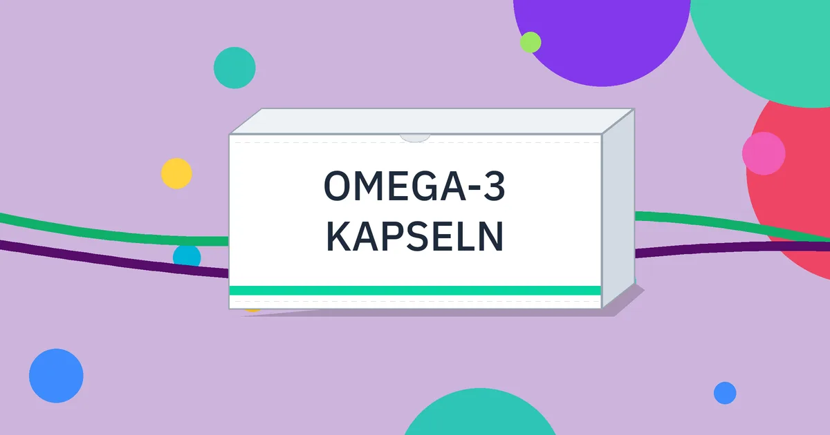 Symbolbild: Packung mit der Aufschrift OMEGA-3 KAPSELN (PZN 19143920) – Verfügbarkeit und Bezug in Apotheken in Frankfurt am Main