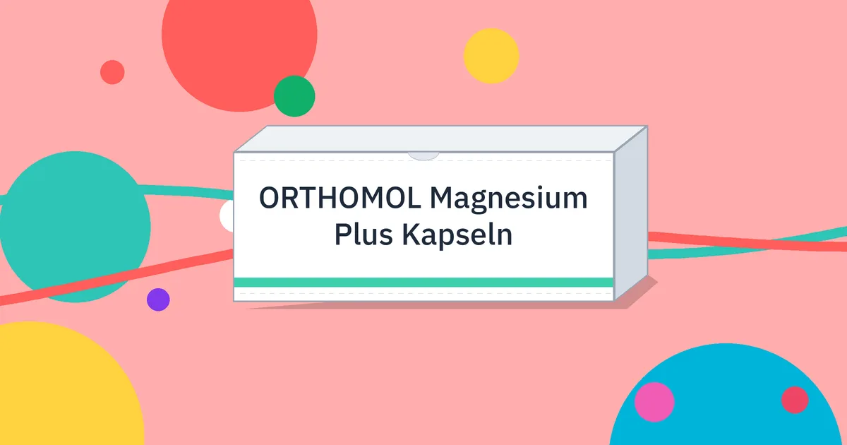 Symbolbild: Packung mit der Aufschrift ORTHOMOL Magnesium Plus Kapseln (PZN 12502505) – Verfügbarkeit und Bezug in Apotheken in Frankfurt am Main