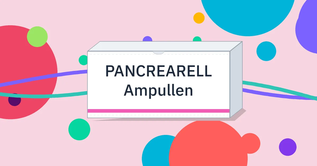 Symbolbild: Packung mit der Aufschrift PANCREARELL Ampullen (PZN 00564412) – Verfügbarkeit und Bezug in Apotheken in Frankfurt am Main