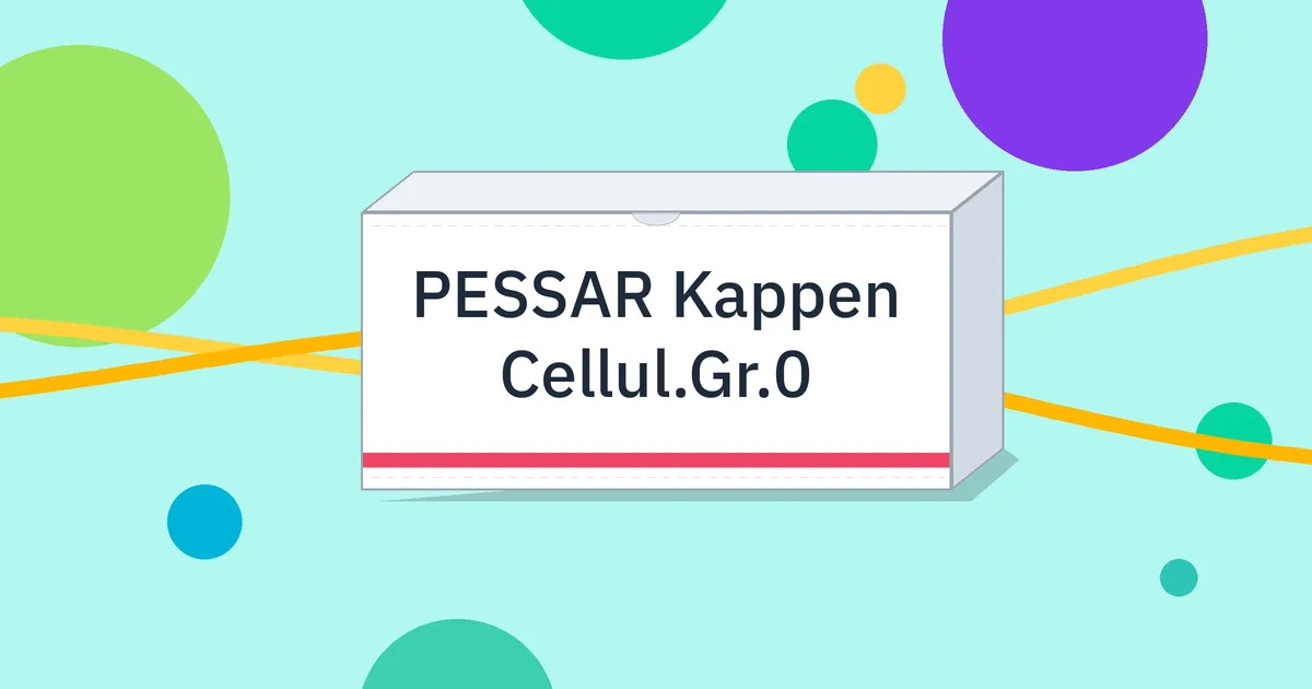 Symbolbild: Packung mit der Aufschrift PESSAR Kappen Cellul.Gr.0 (PZN 01734454) – Verfügbarkeit und Bezug in Apotheken in Frankfurt am Main