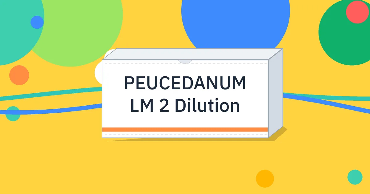 Symbolbild: Packung mit der Aufschrift PEUCEDANUM LM 2 Dilution (PZN 13636343) – Verfügbarkeit und Bezug in Apotheken in Frankfurt am Main