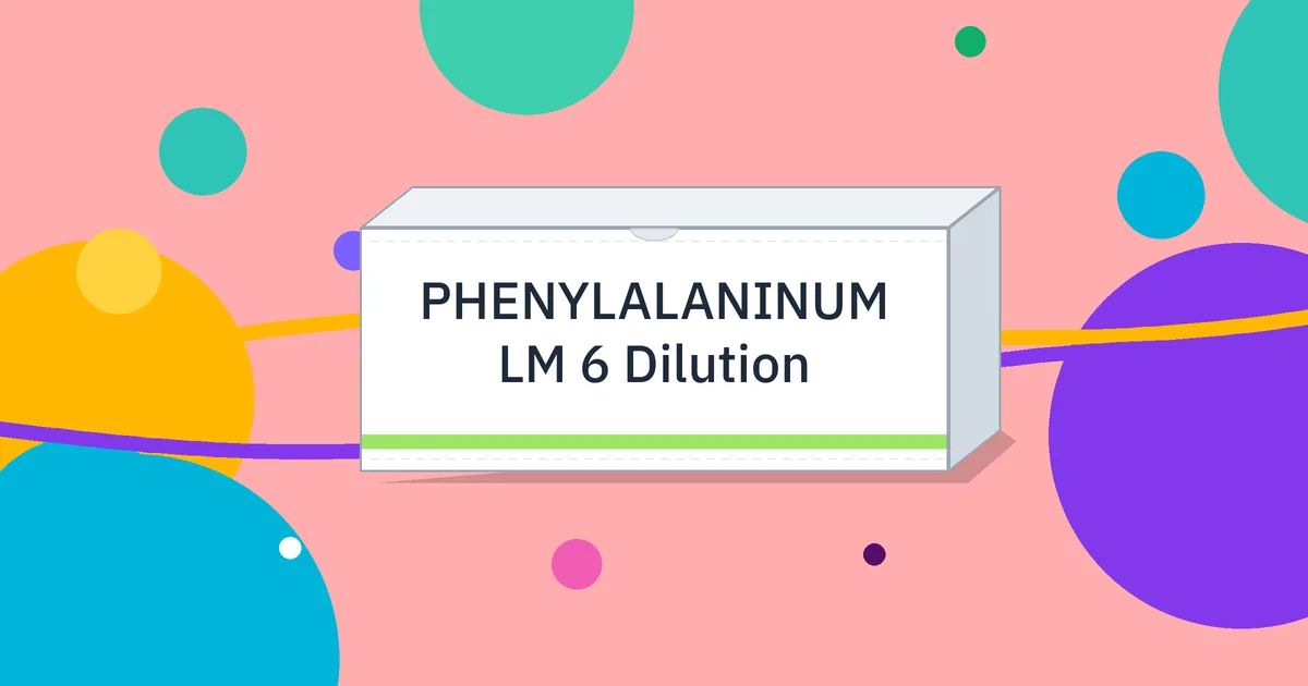 Symbolbild: Packung mit der Aufschrift PHENYLALANINUM LM 6 Dilution (PZN 13783825) – Verfügbarkeit und Bezug in Apotheken in Frankfurt am Main