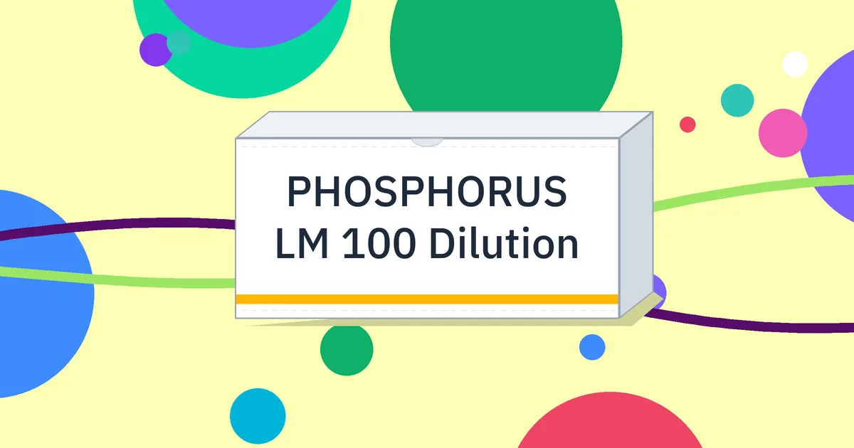 Symbolbild: Packung mit der Aufschrift PHOSPHORUS LM 100 Dilution (PZN 13034265) – Verfügbarkeit und Bezug in Apotheken in Frankfurt am Main