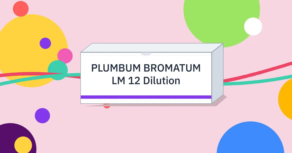 Symbolbild: Packung mit der Aufschrift PLUMBUM BROMATUM LM 12 Dilution (PZN 13039759) – Verfügbarkeit und Bezug in Apotheken in Frankfurt am Main