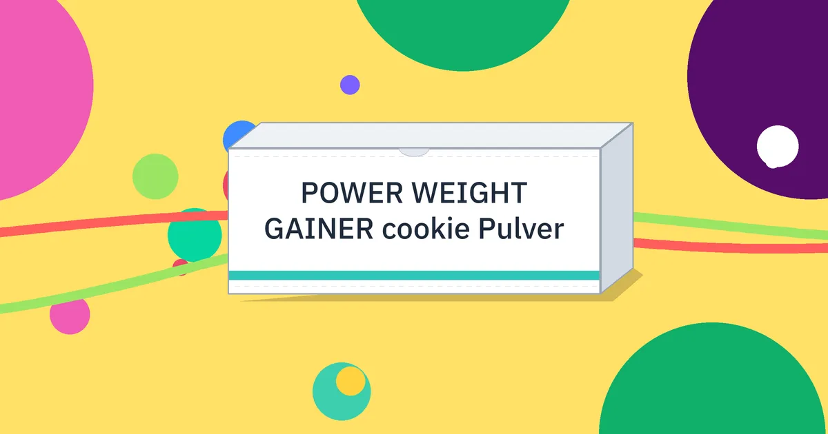 Symbolbild: Packung mit der Aufschrift POWER WEIGHT GAINER cookie Pulver (PZN 09392958) – Verfügbarkeit und Bezug in Apotheken in Frankfurt am Main