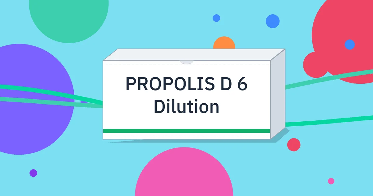 Symbolbild: Packung mit der Aufschrift PROPOLIS D 6 Dilution (PZN 02392300) – Verfügbarkeit und Bezug in Apotheken in Frankfurt am Main