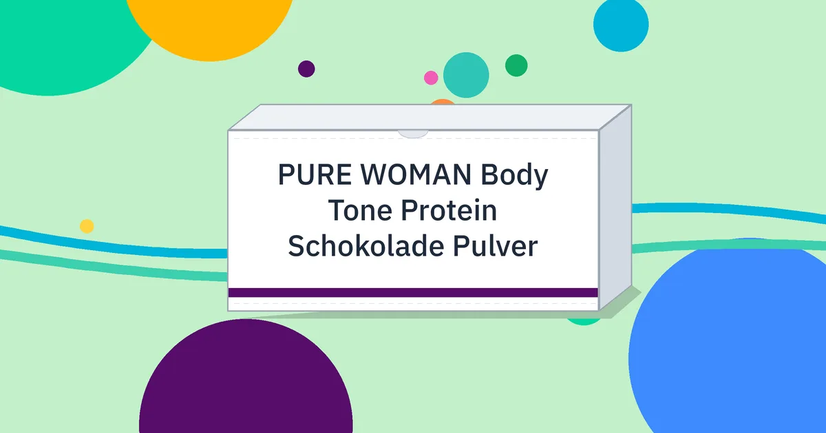 Symbolbild: Packung mit der Aufschrift PURE WOMAN Body Tone Protein Schokolade Pulver (PZN 06905506) – Verfügbarkeit und Bezug in Apotheken in Frankfurt am Main