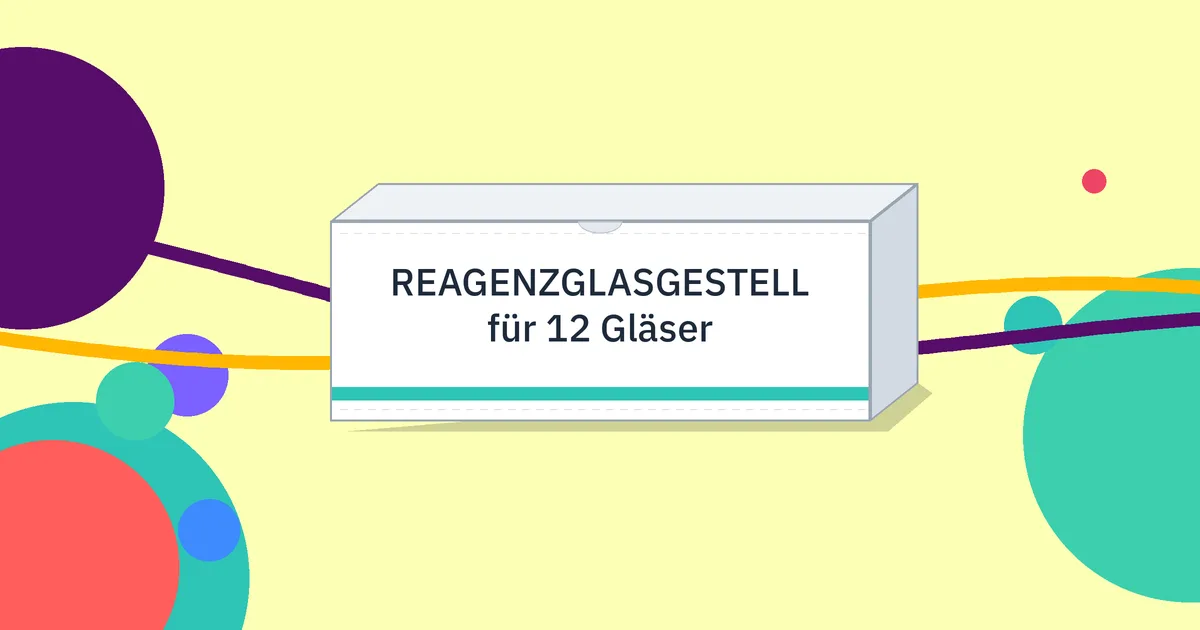 Symbolbild: Packung mit der Aufschrift REAGENZGLASGESTELL für 12 Gläser (PZN 03139804) – Verfügbarkeit und Bezug in Apotheken in Frankfurt am Main