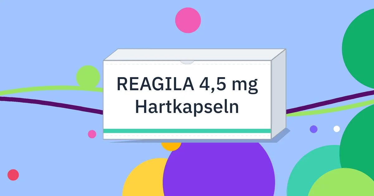 Symbolbild: Packung mit der Aufschrift REAGILA 4,5 mg Hartkapseln (PZN 20214097) – Verfügbarkeit und Bezug in Apotheken in Frankfurt am Main